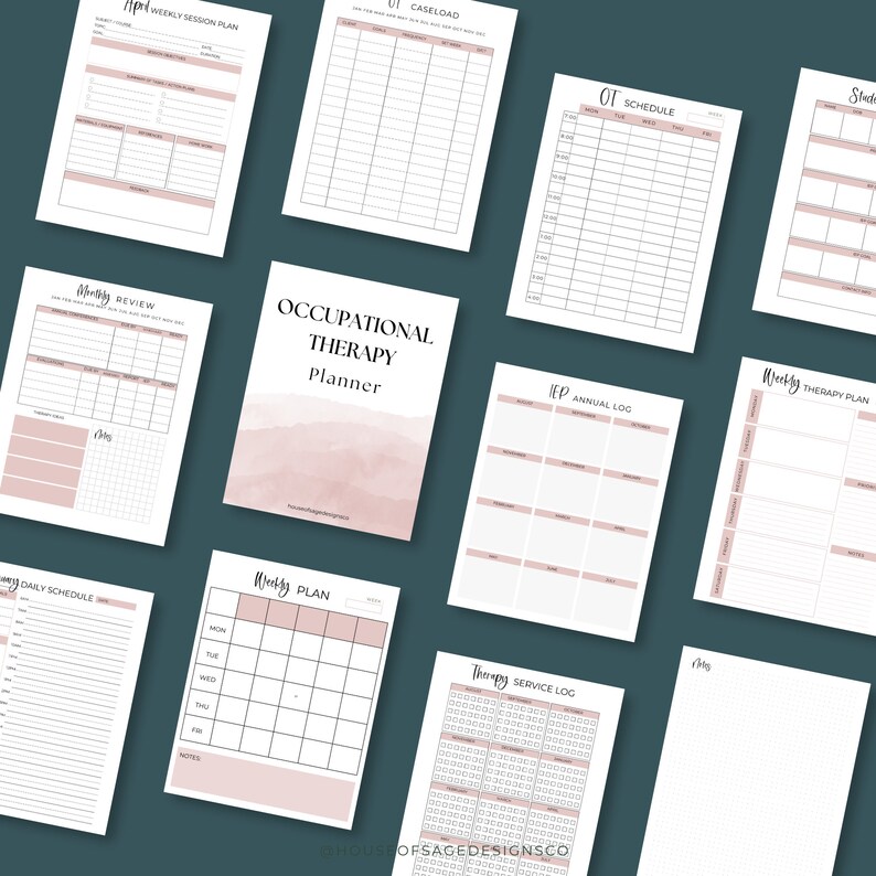 Occupational Therapy Planner, IEP Trackers, OT Planner, School OT ...