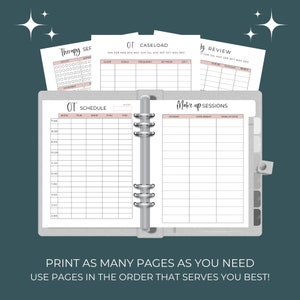 Occupational Therapy Planner, IEP Trackers, OT Planner, School OT ...