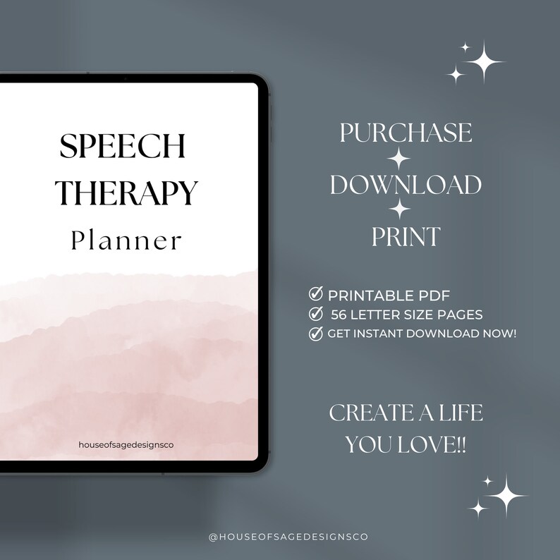 Speech Therapy Planner IEP Trackers SLP Planner School SLP - Etsy