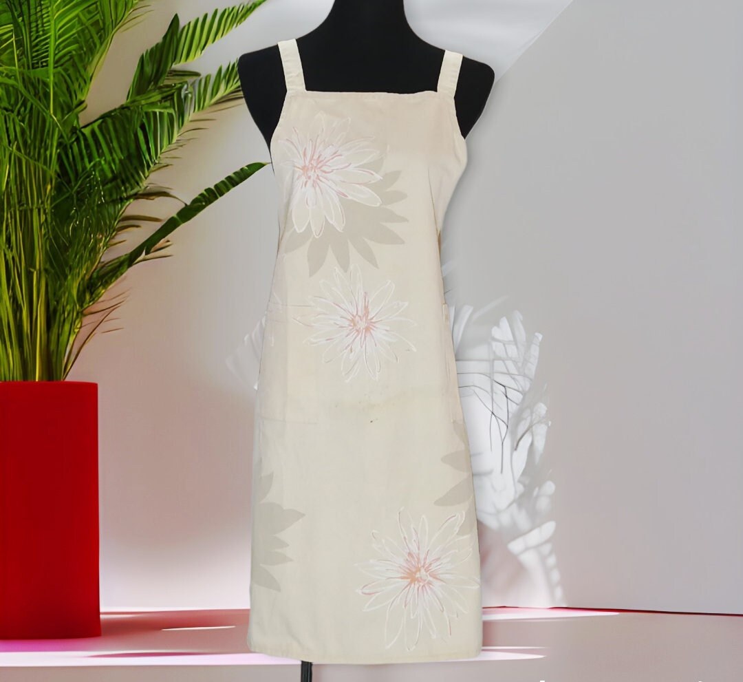 Vintage Hanae Mori Apron with Defects Baking Cooking Kitchen Appliance ...