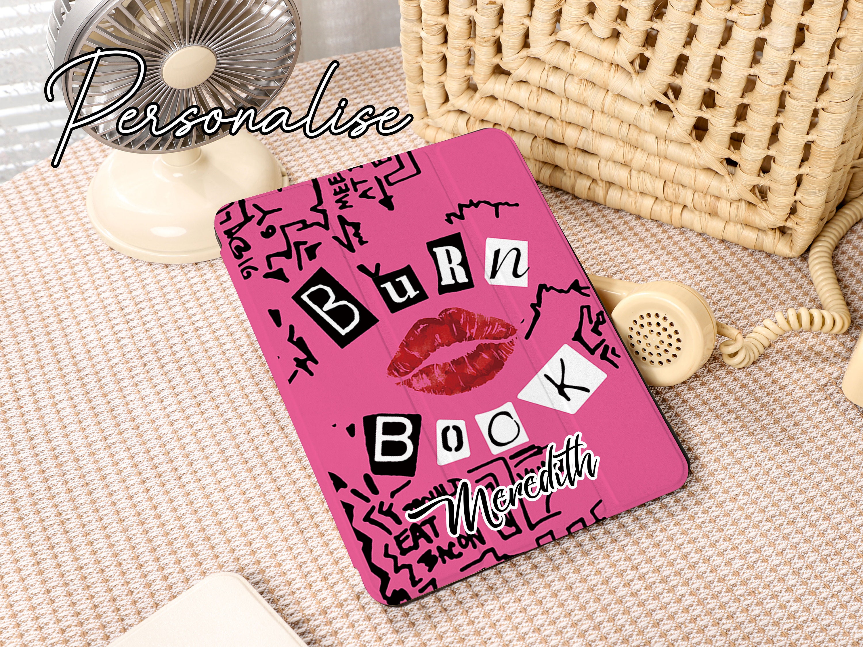 Burn Book iPad Case With Pencil Holder for iPad 10/9/8, 10.21112.9 ...