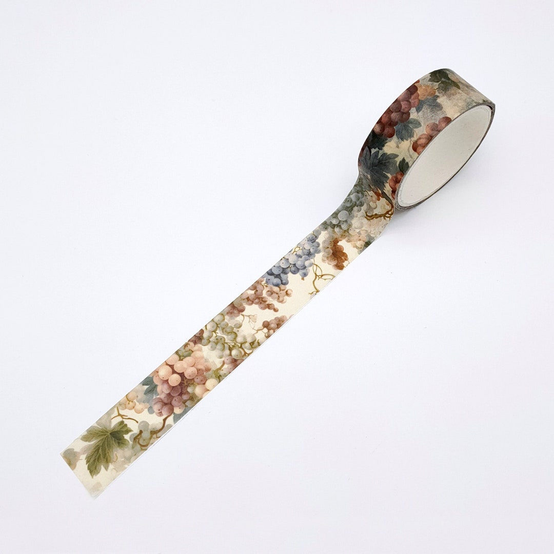 Grape Washi Tape | Fruit Washi Tape for Junk Journal Handmade Dairy ...