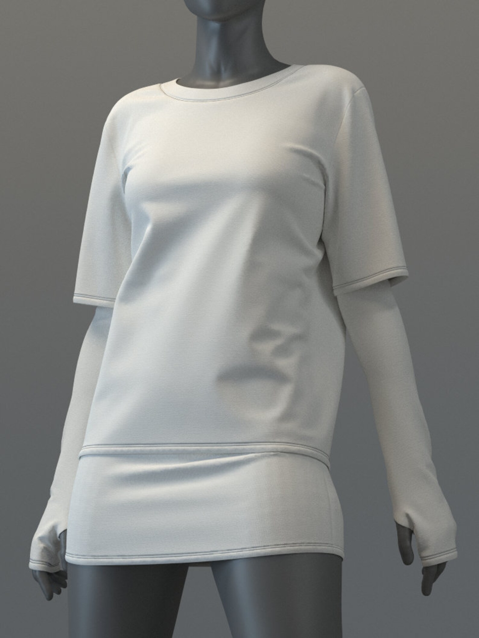 Double Layered T-shirt - Etsy
