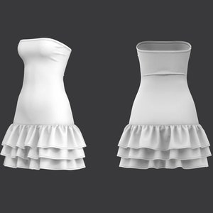 Mini Dress With Ruffles - Etsy