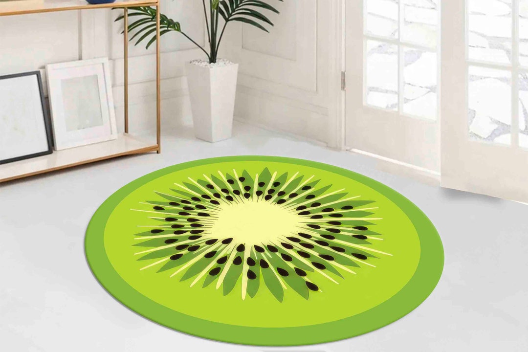 Kiwi Round Rug, Kitchen Rugs, Kiwi Rugs, Modern Rug, Living Room Rug ...