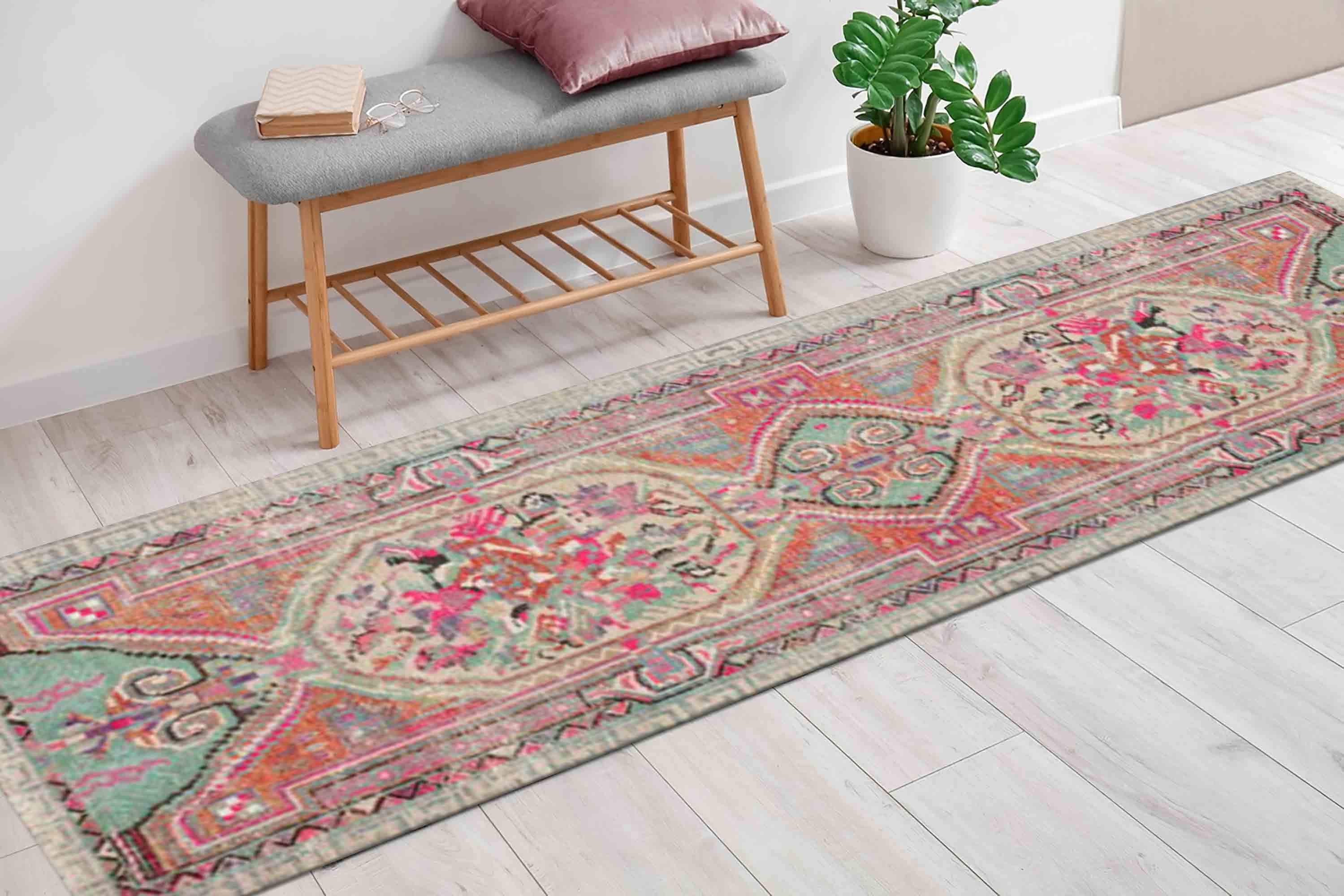 Rose Pattern Rug Ethnic Pattern Rug Green Rug Colorful - Etsy