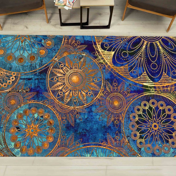 Mandala Bath Rug - Etsy