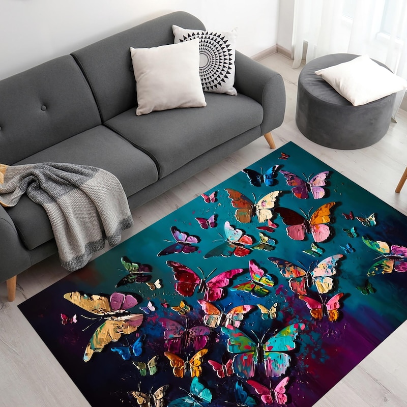 Butterfly Rug - Etsy