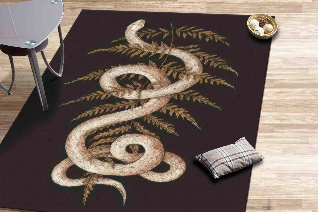 Snake Rugs, Snake Pattern Rugs, Minimal Rug, Animal Rugs, Wedding Rug ...