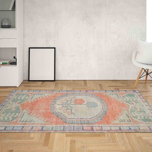 Boho Floral Pattern Rug, Boho Rug, Minimal Rugs, Persian Design Rug ...