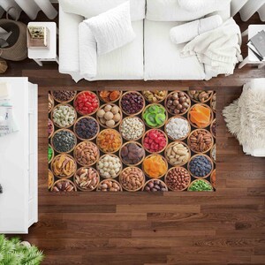 Colorful Foods Rugs, Fruits Rug, Kitchen Rugs, Modern Rugs, Luxury Rug ...