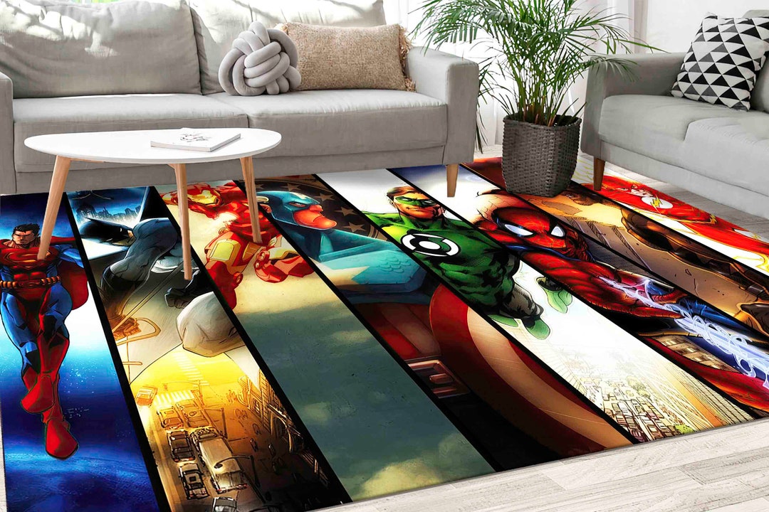 Super Heros Rugs, Boy Room Rugs, Marvel Rugs, Kids Rugs, Living Room ...