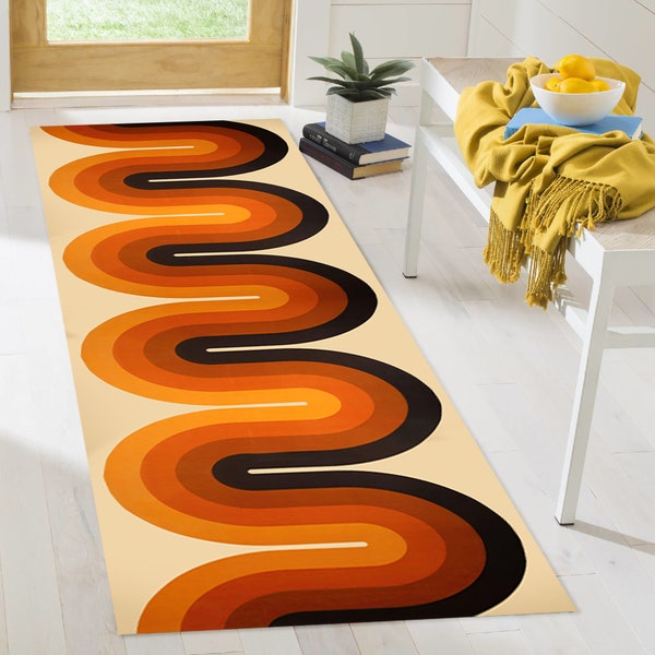 Orange Rug - Etsy
