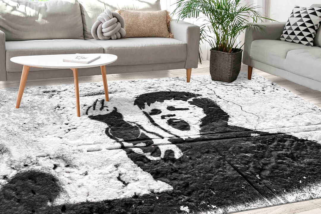 Bathroom Rug, Front Door Rug, Living Room Rug, Non Slip Rug, Abstract ...