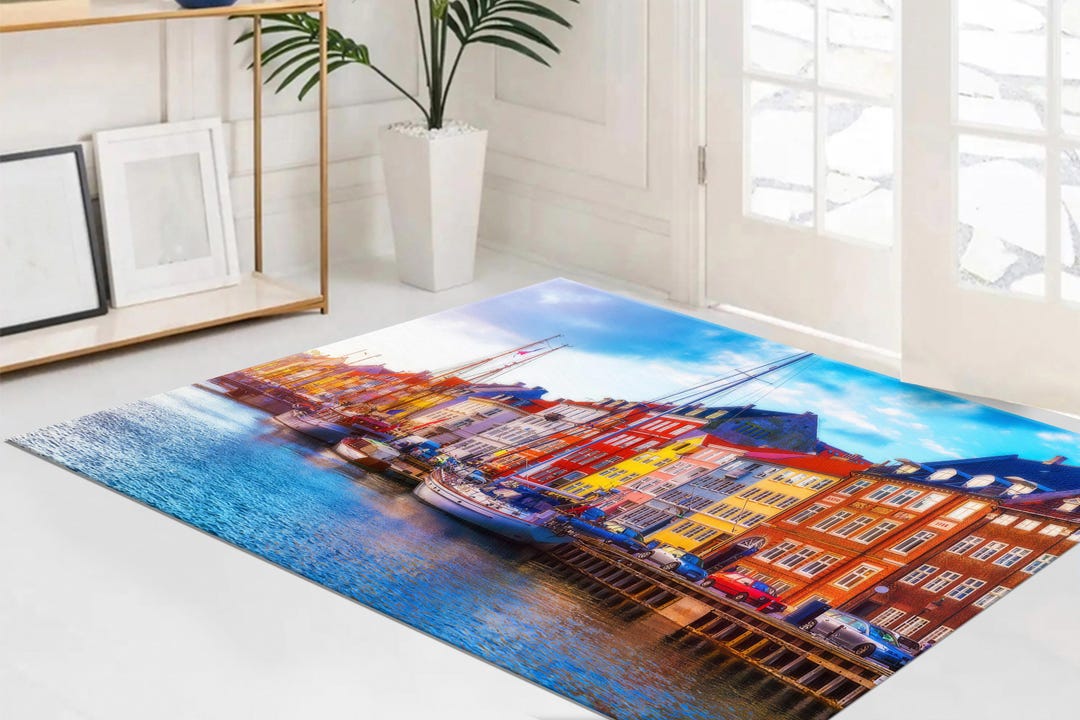 Copenhagen Rugs, Denmark Landscape Rug, Denmark Rug, View Rugs, Gift ...