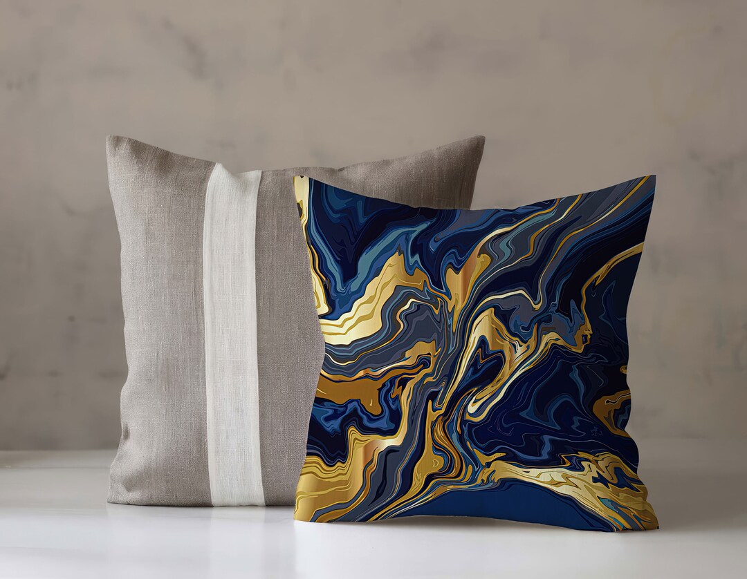 Abstract Art Pillow, Marble Art Cover, Abstract Pillow Cover, Pillow ...