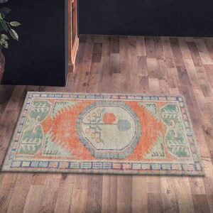 Boho Floral Pattern Rug, Boho Rug, Minimal Rugs, Persian Design Rug ...