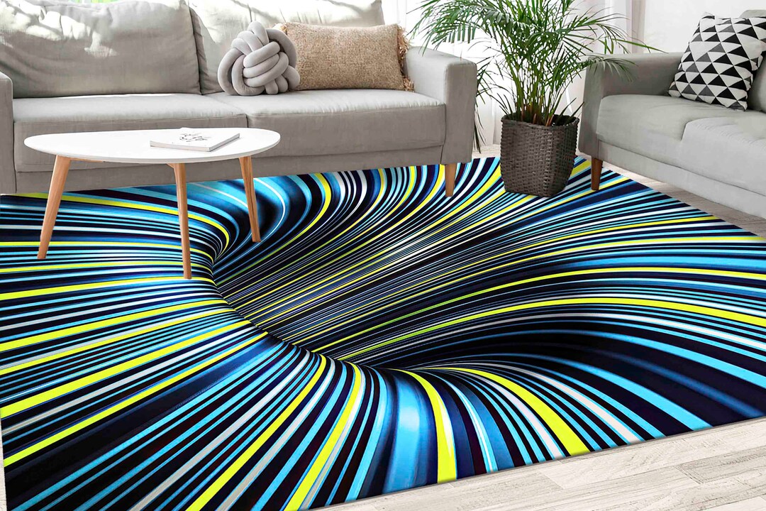 Optical Illusion Rugs, Vortex Rug, 3D Effect Rug, Modern Rug, Car Mat ...
