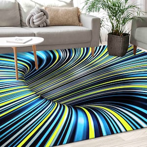 Optical Illusion Rugs, Vortex Rug, 3D Effect Rug, Modern Rug, Car Mat ...