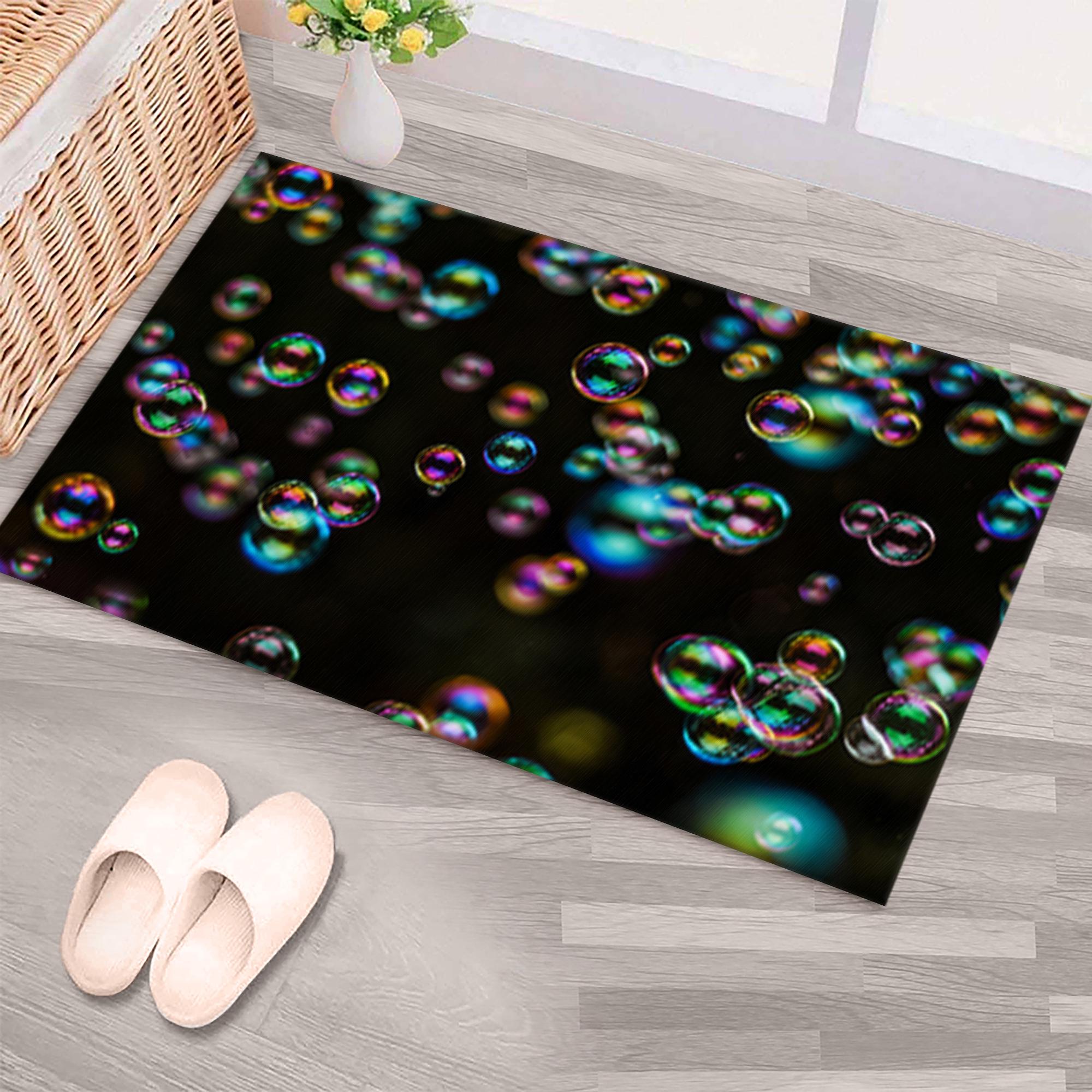 Soap Bubbles Rug, Black Rugs, Bubbless Rugs, Modern Rugs, Bedroom Rug ...