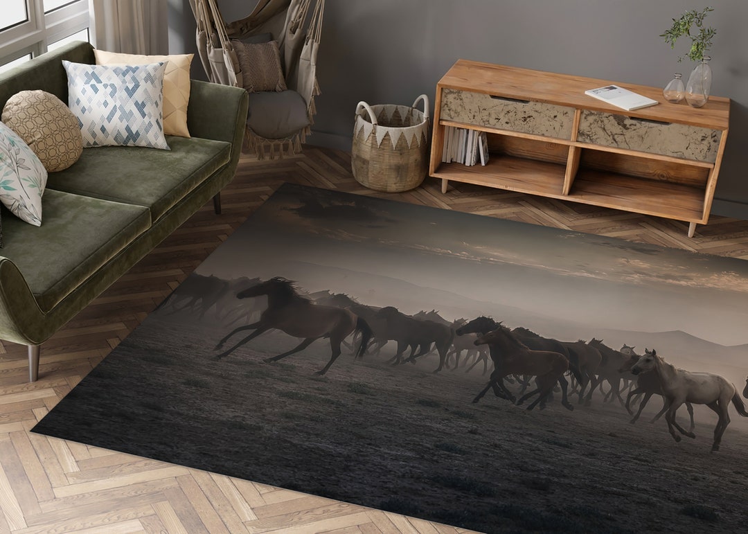 Runner Rug, Customs Rug, Wall Hanging Rug, Gift for Him, Landscape Rug ...