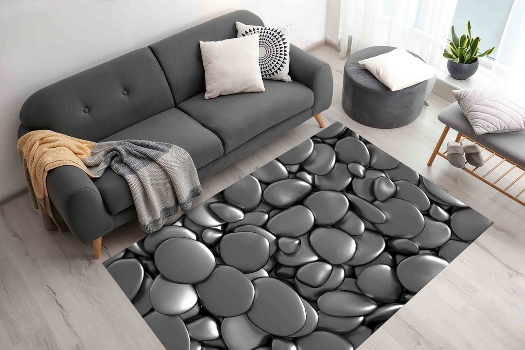 Stone Pattern Rugs, Silver Rugs, Metallic Rug, Modern Rugs, Customs Rug ...