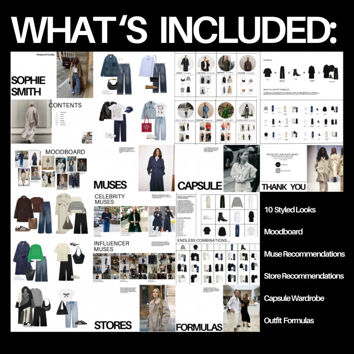 Virtual Stylist Personalised Custom Lookbook Custom Online Lookbook ...