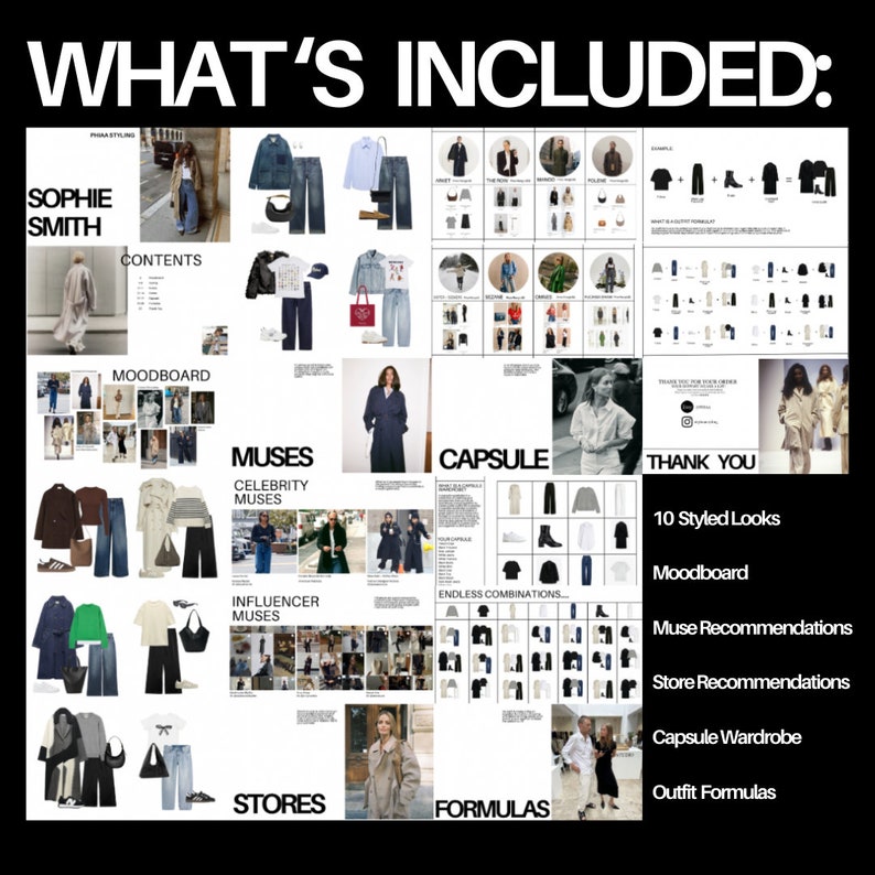 Virtual Stylist Personalised Custom Lookbook Custom Online Lookbook ...