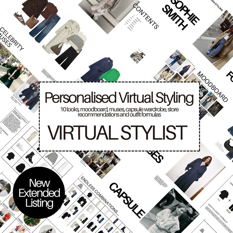 Virtual Stylist Personalised Custom Lookbook Custom Online Lookbook ...
