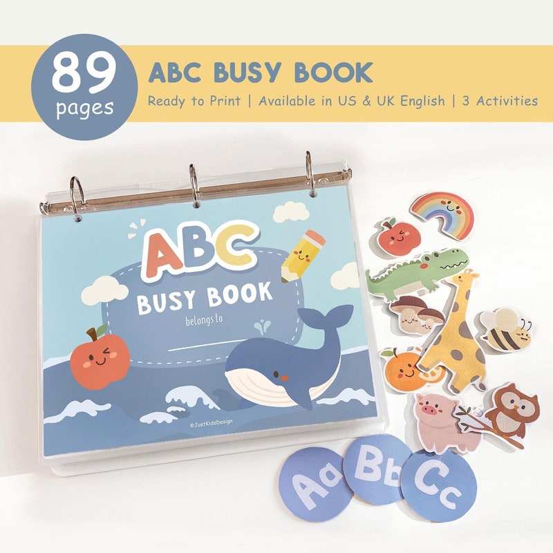 Abc Quiet Book - Etsy