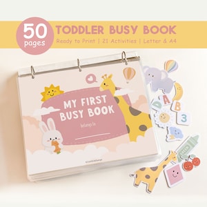 Toddler Learning Binder, Busy Book Printable, Kids Quiet Book ...