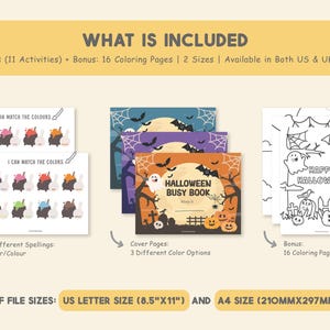 Halloween Busy Book Printable, Halloween Activity Book, Toddler ...