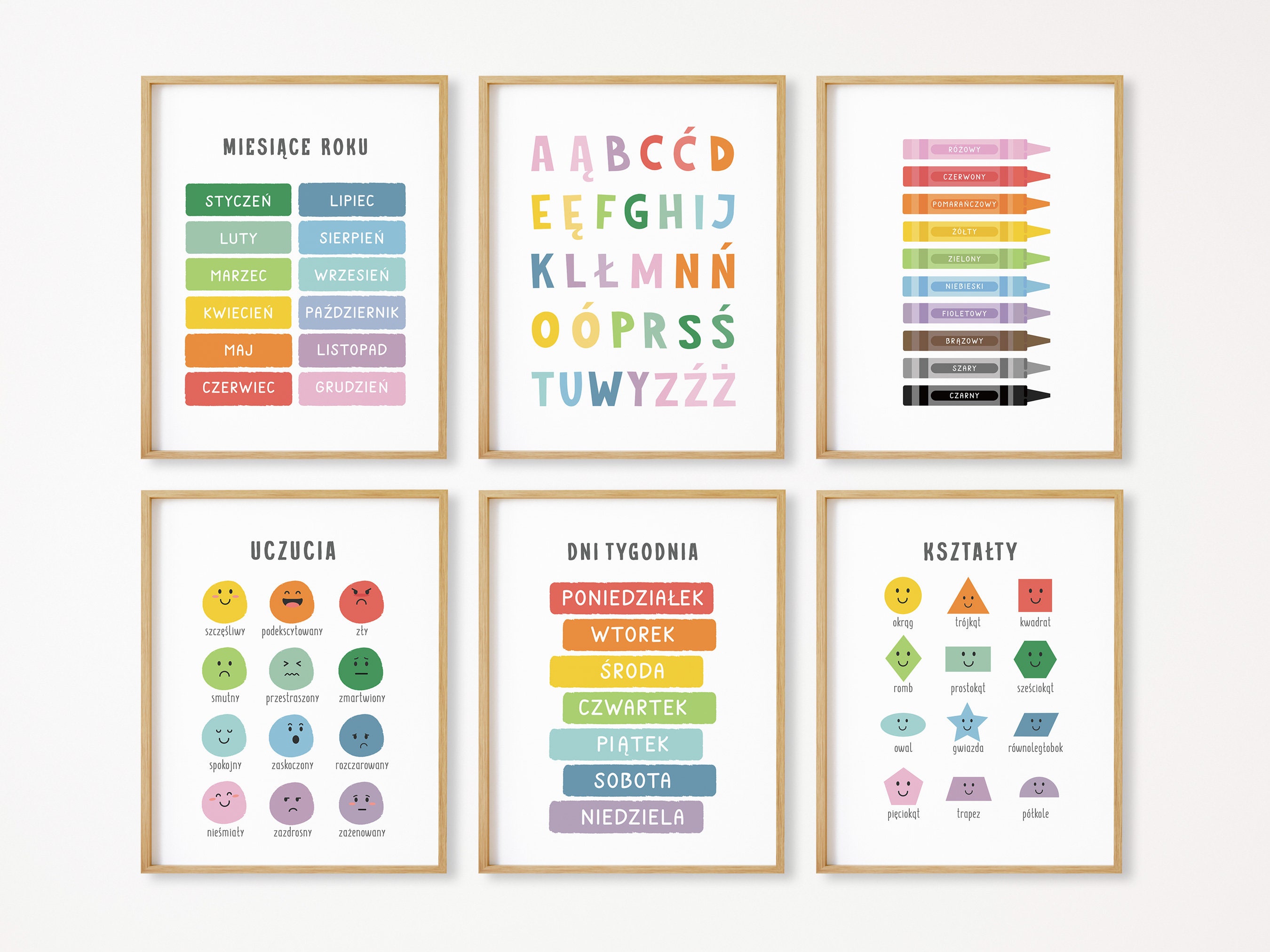 8 Polish Educational Posters Polish Learning Posters - Etsy