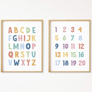 Set of 6 Educational Posters, Montessori Classroom Decor, Homeschool ...