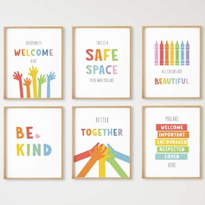 12 Inclusive Posters, Inclusion Prints Wall Art, Inclusive Classroom ...