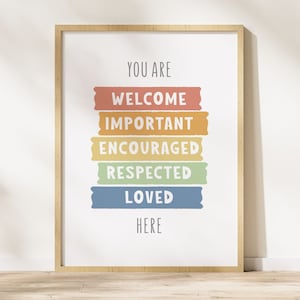 12 Inclusive Posters, Inclusive Classroom Decor, Inclusion Prints Wall ...