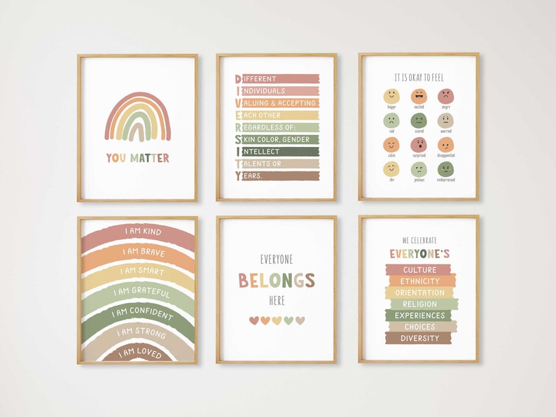 12 Inclusive Posters, Inclusion Prints Wall Art, Inclusive Classroom ...