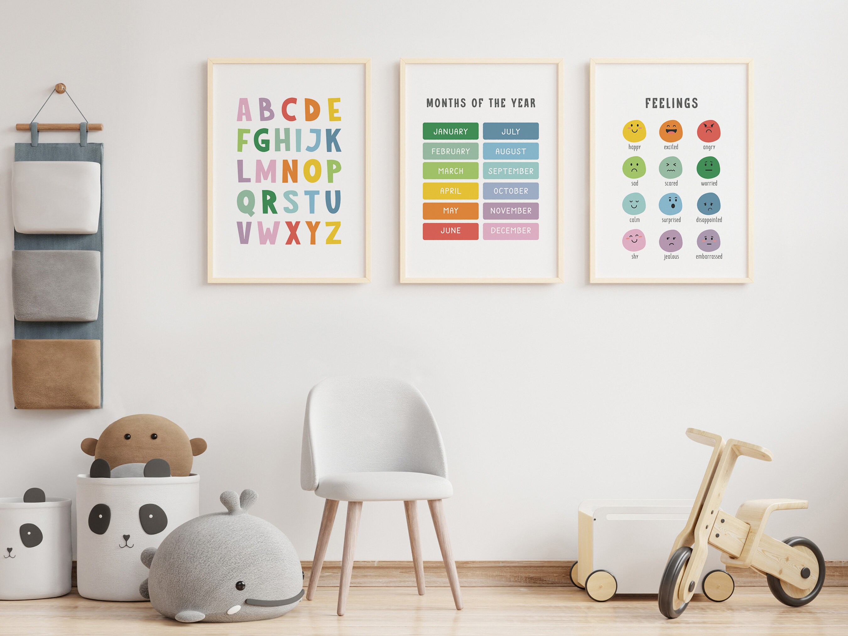 Set of 8 Educational Posters Montessori Classroom Decor - Etsy