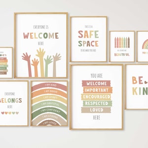 12 Inclusive Posters, Inclusion Prints Wall Art, Inclusive Classroom ...