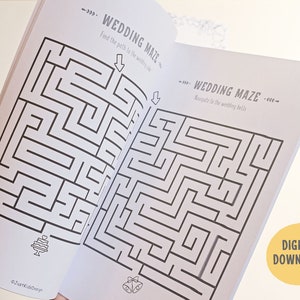 Kids Wedding Activity Book, Wedding Coloring Book, Kids Activity Book ...