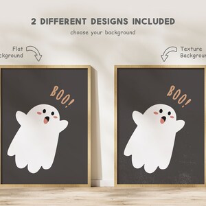 Set of 12 Halloween Prints, Halloween Posters, Cute Ghost Print, Spooky ...