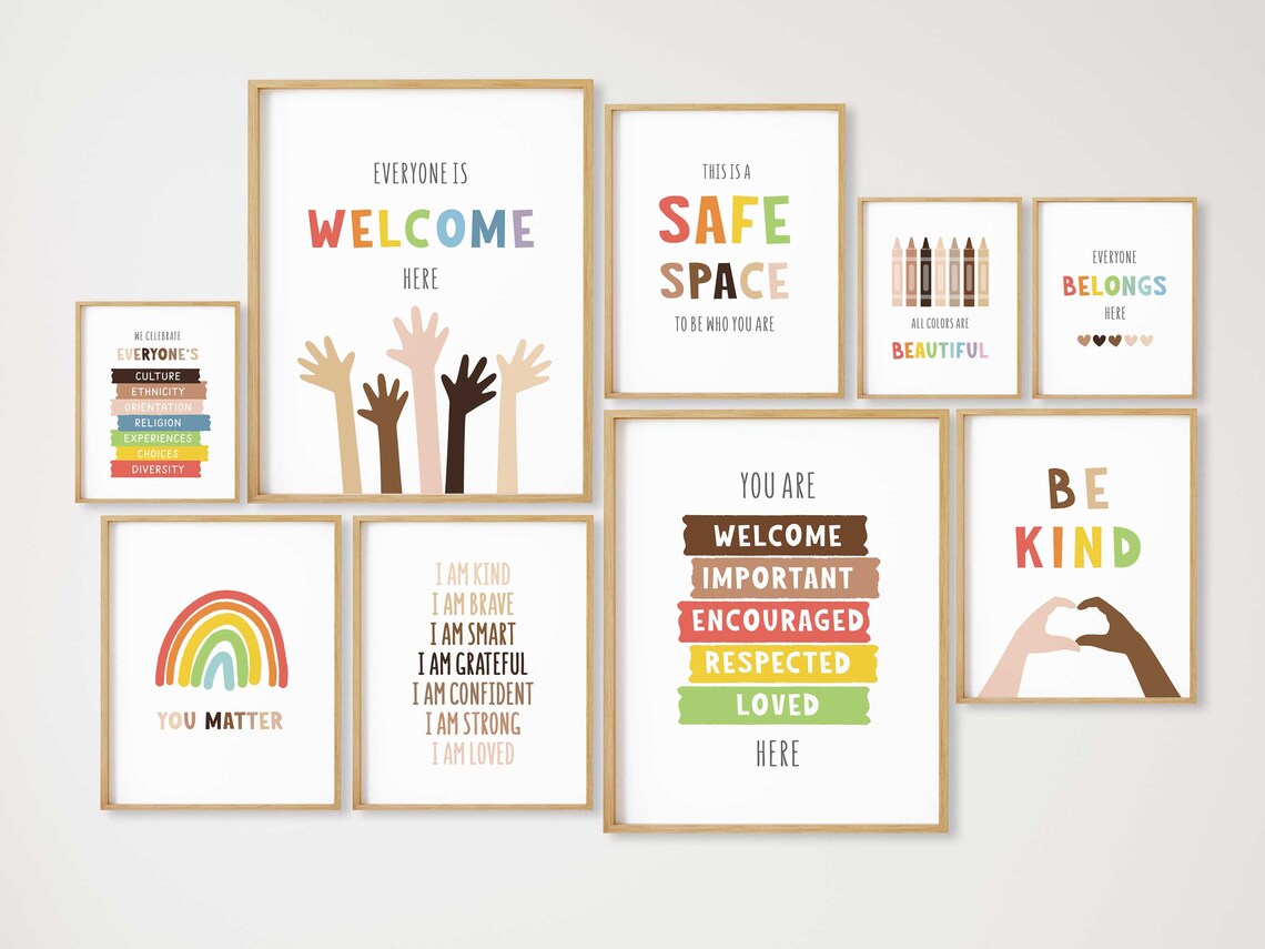 12 Inclusive Posters, Inclusive Classroom Decor, Inclusion Prints Wall ...