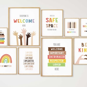 12 Inclusive Posters, Inclusive Classroom Decor, Inclusion Prints Wall ...