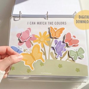 Spring Busy Book Printable, Spring Garden Activity Book, Toddler ...