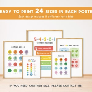 Set of 6 Feelings Poster, Classroom Decor, Montessori Homeschool Decor ...