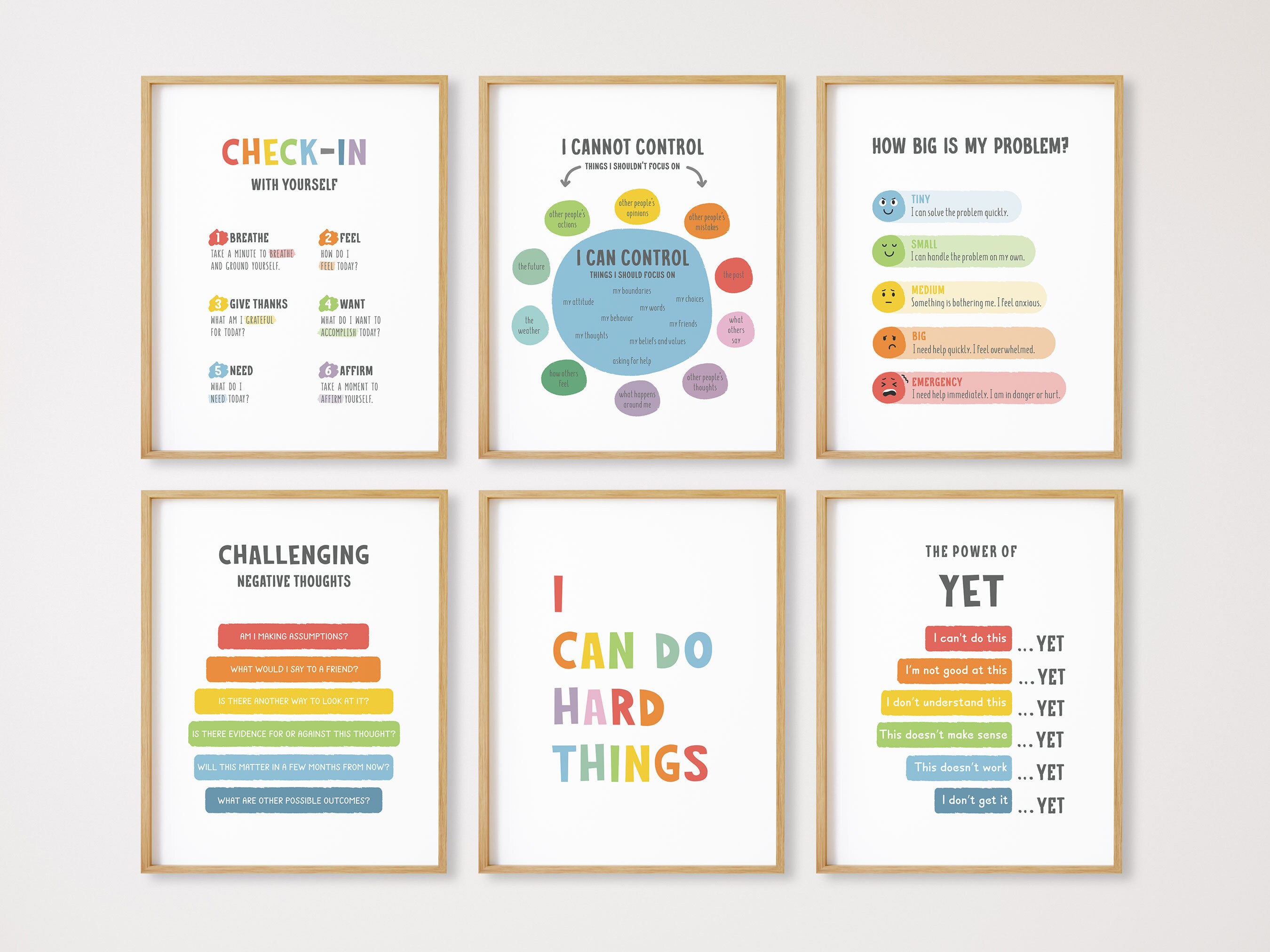 Set of 30 Calming Corner Posters Calm Down Printable - Etsy