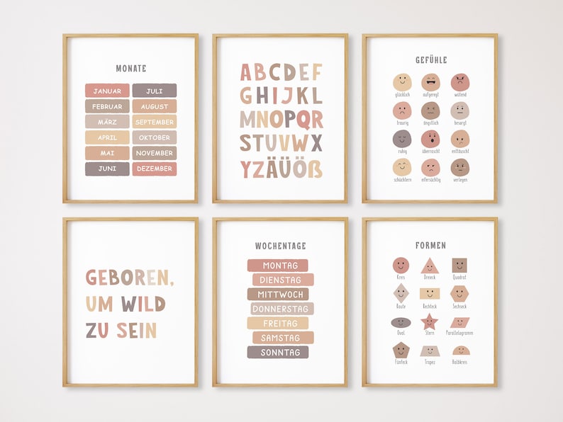 30 German Educational Posters, German Learning Posters, Homeschool ...