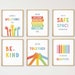 Set of 6 Feelings Poster, Classroom Decor, Montessori Homeschool Decor ...
