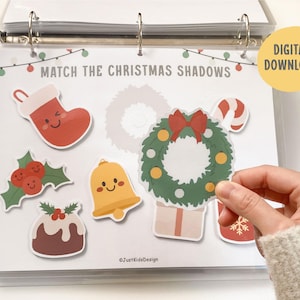 Christmas Busy Book Printable, Christmas Activity Book, Christmas ...