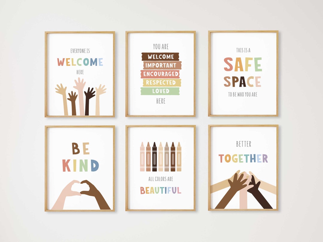 6 Inclusion Prints, Inclusive Wall Art, Inclusive Classroom Decor ...